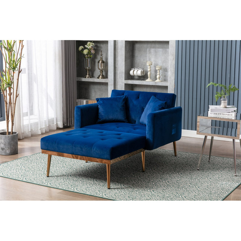 Sujeily Home Essentials Multifunctional Leisure Sofas Soft Lounge Chair for the Living Room Relaxation Beige Velvet